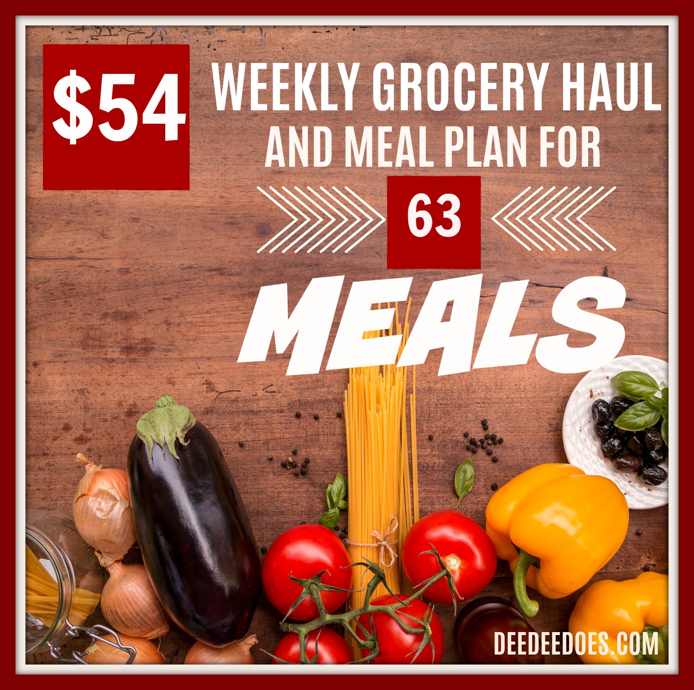 Weekly Grocery Haul Meal Plan for the Week of November 13