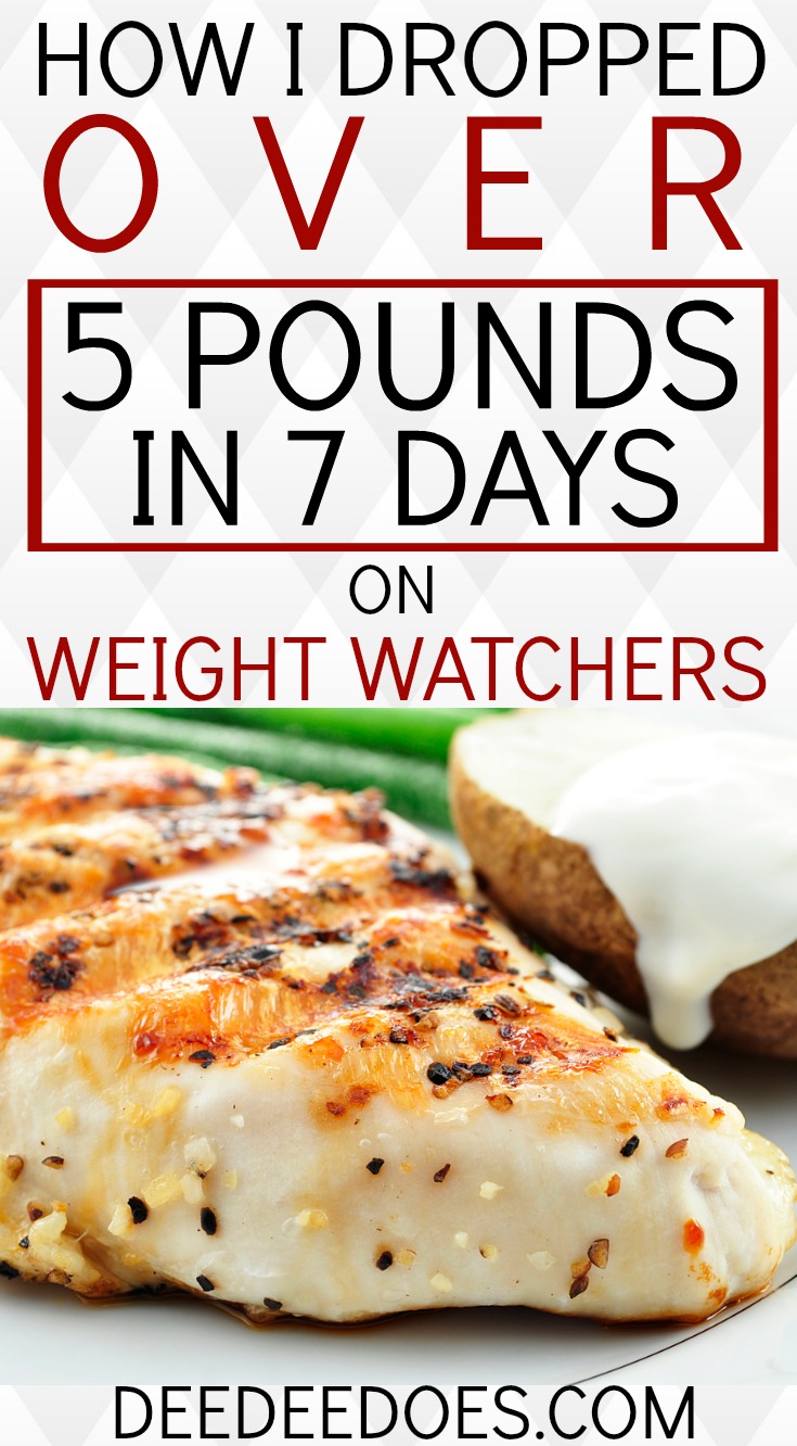 I lost 6 Pounds My First Week on Weight Watchers Freestyle with this Menu!