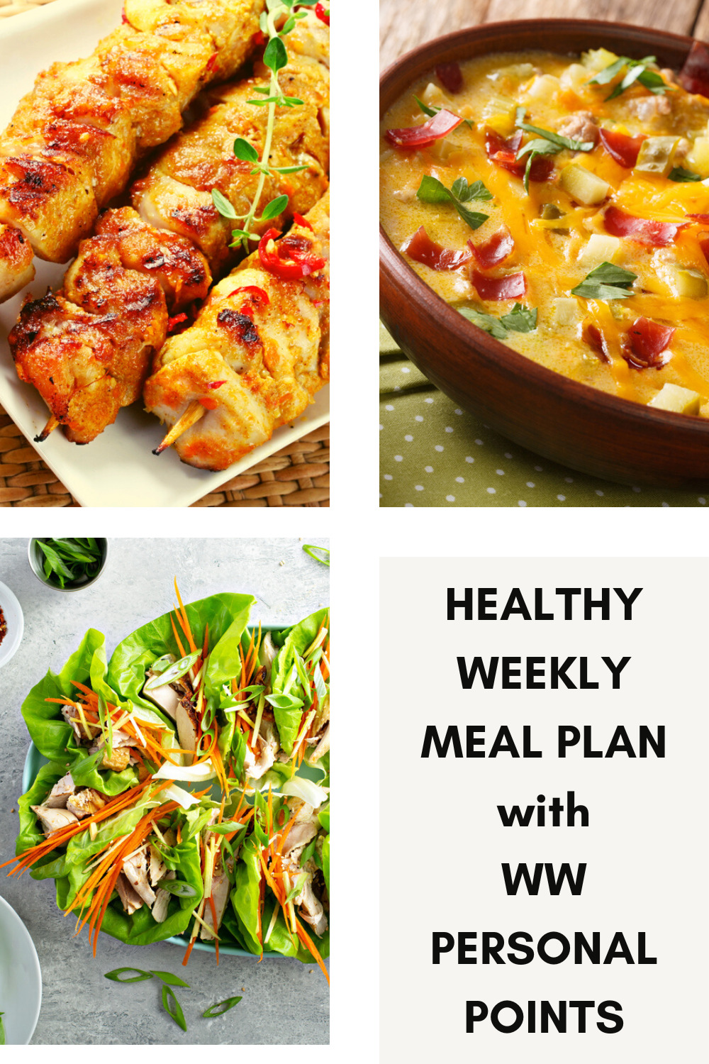 Healthy Weekly Meal Plan WW Personal Points Week 11/14/22