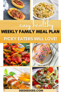 Easy Healthy Weekly Family Meal Plan (Week of 8/28/23)