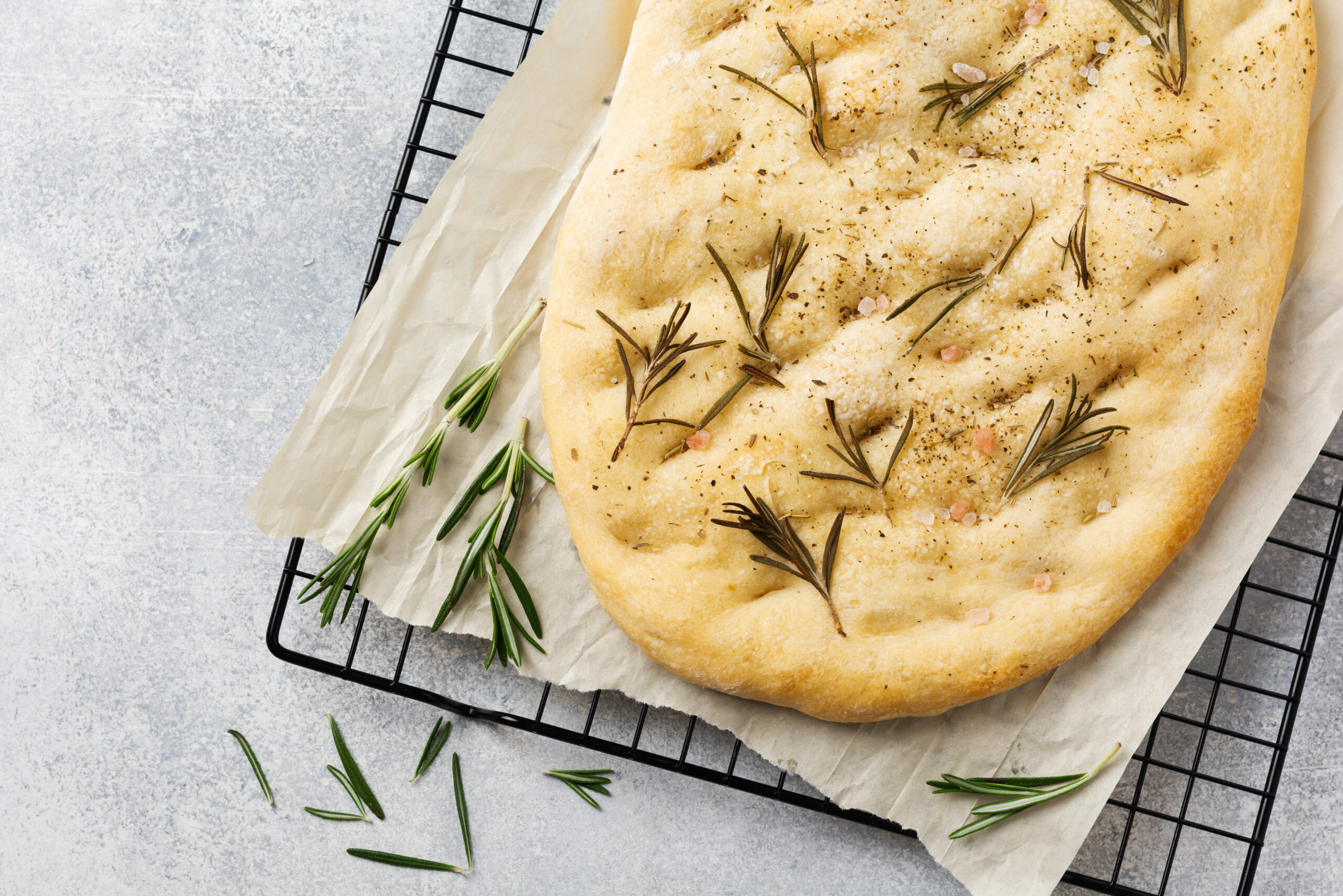 Easy No Knead Focaccia Bread With Rosemary Healthy Bread Recipe