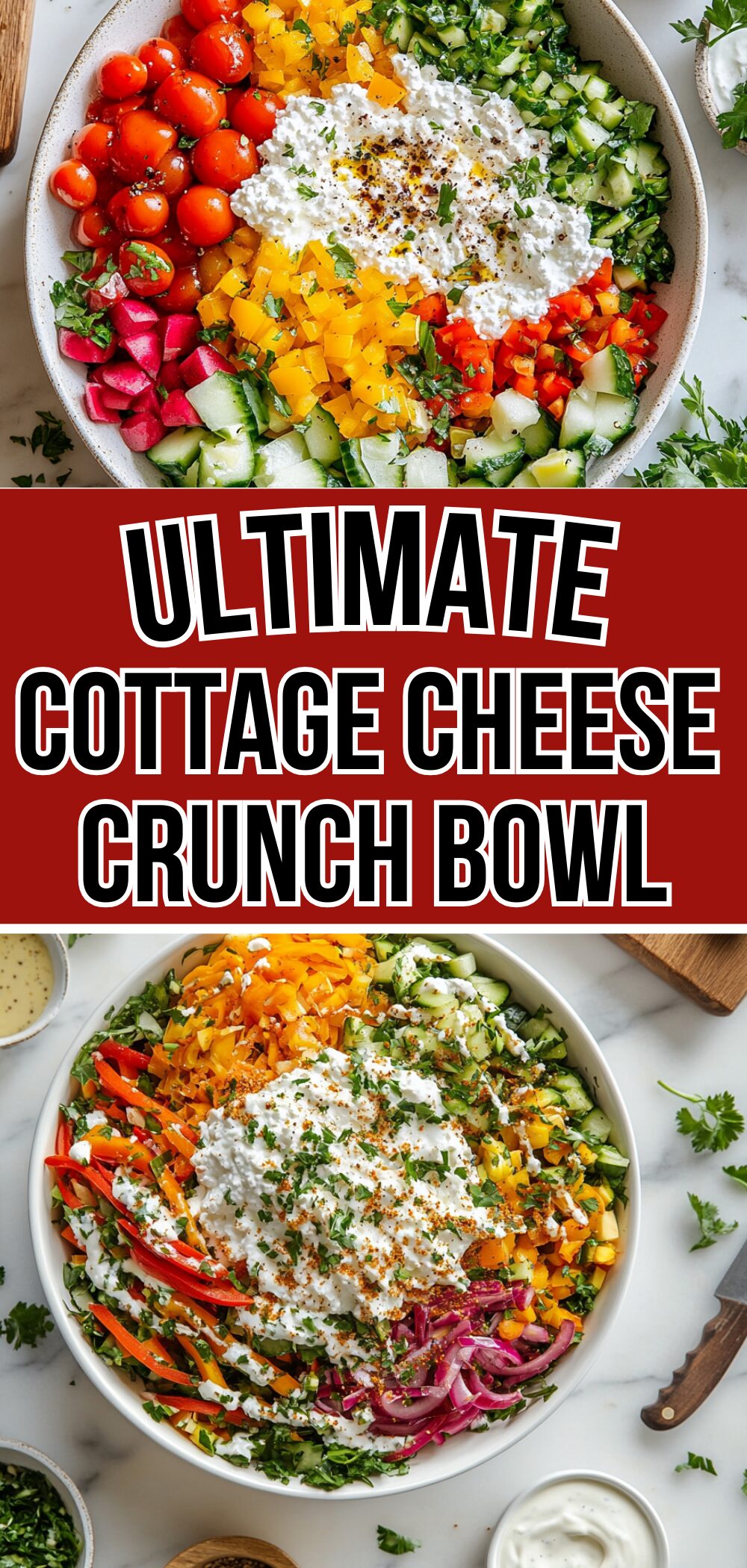 High Protein Cottage Cheese Crunch Bowl | High Protein Meals