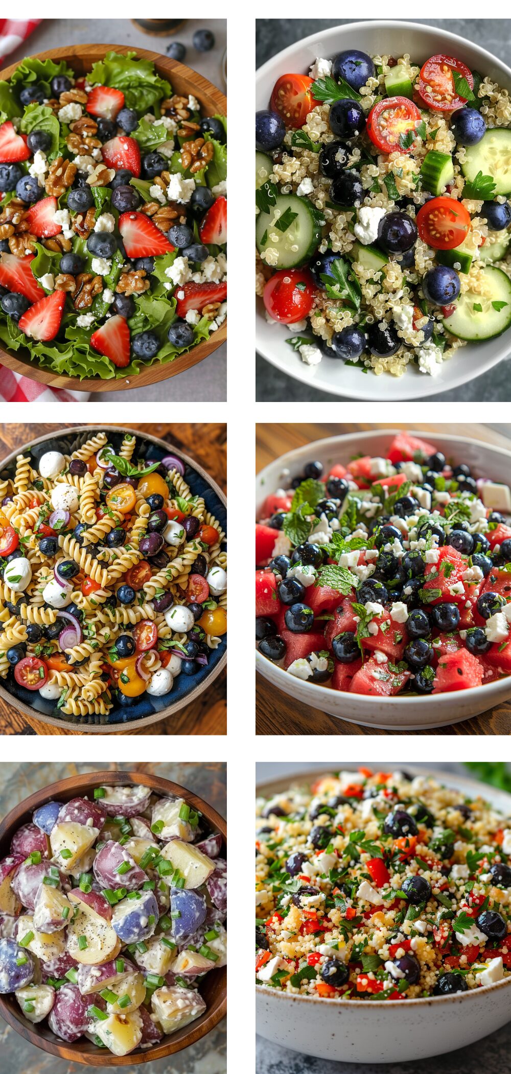 4th of July Patriotic Salads for a Crowd | 4th of July Food | July 4th Food