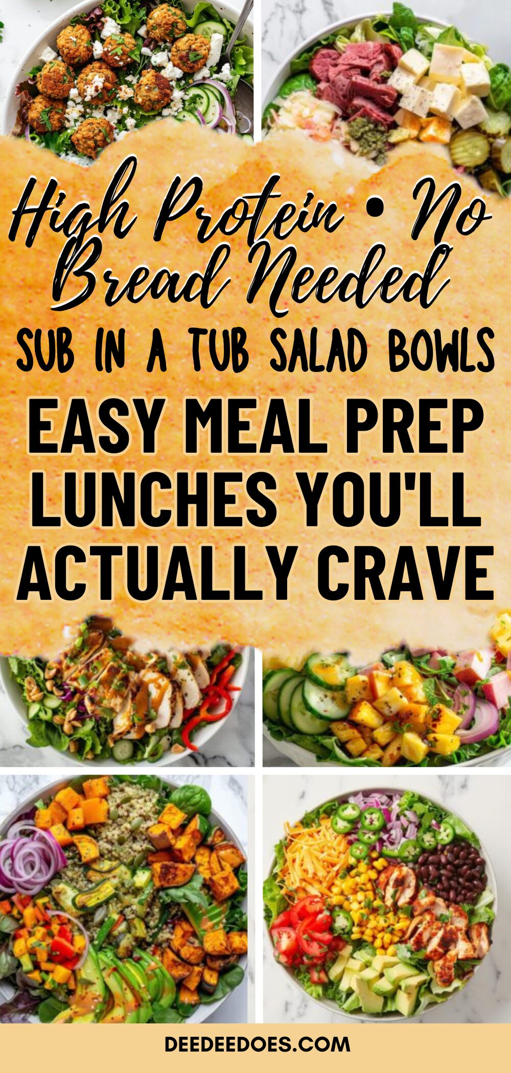 25 Sub in a Tub Salad Bowls (No Bread Lunch Ideas for Summer)