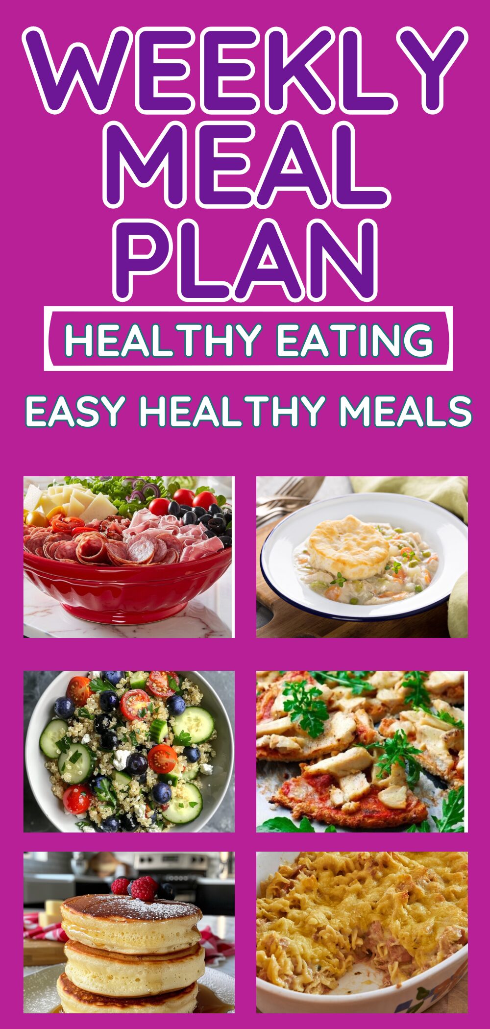 Weekly Meal Plan | Healthy Eating | Easy Healthy Meals