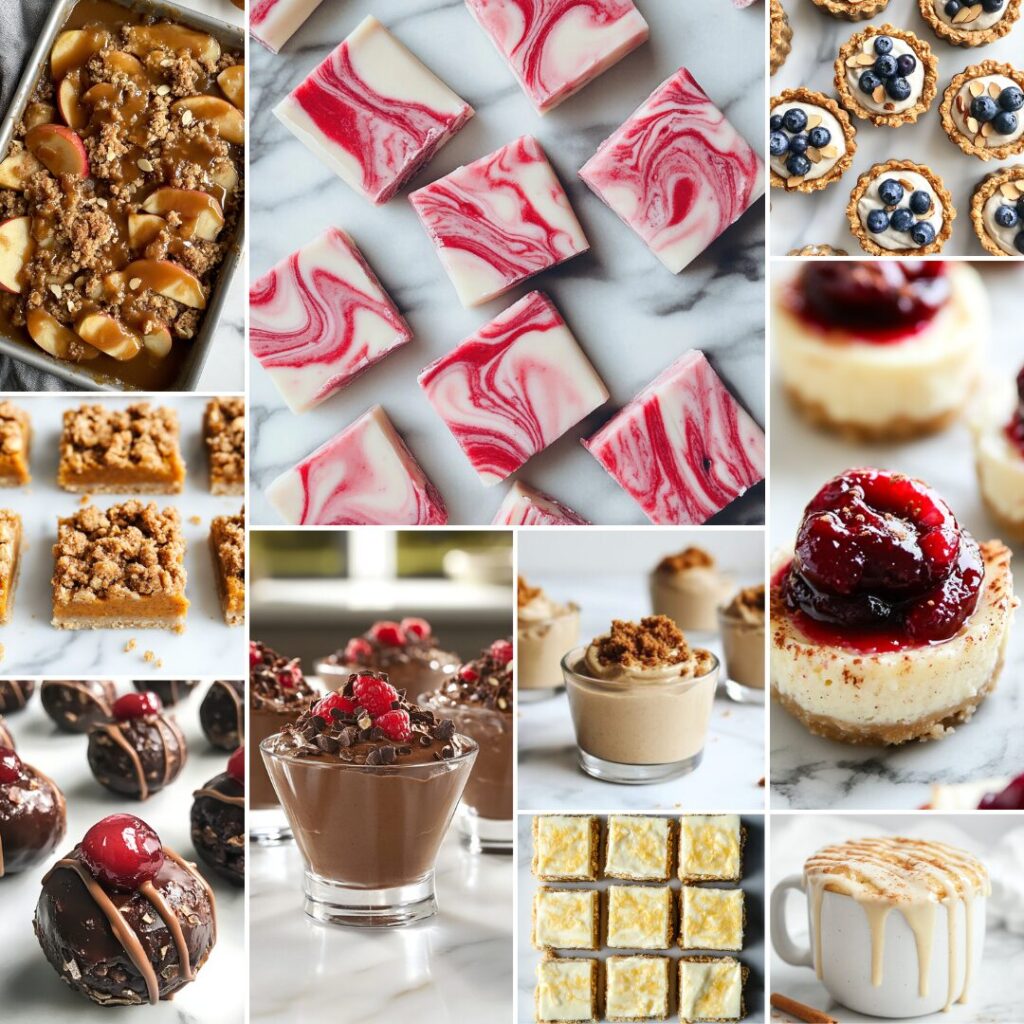 Indulgent High Protein, Low Carb Holiday Desserts