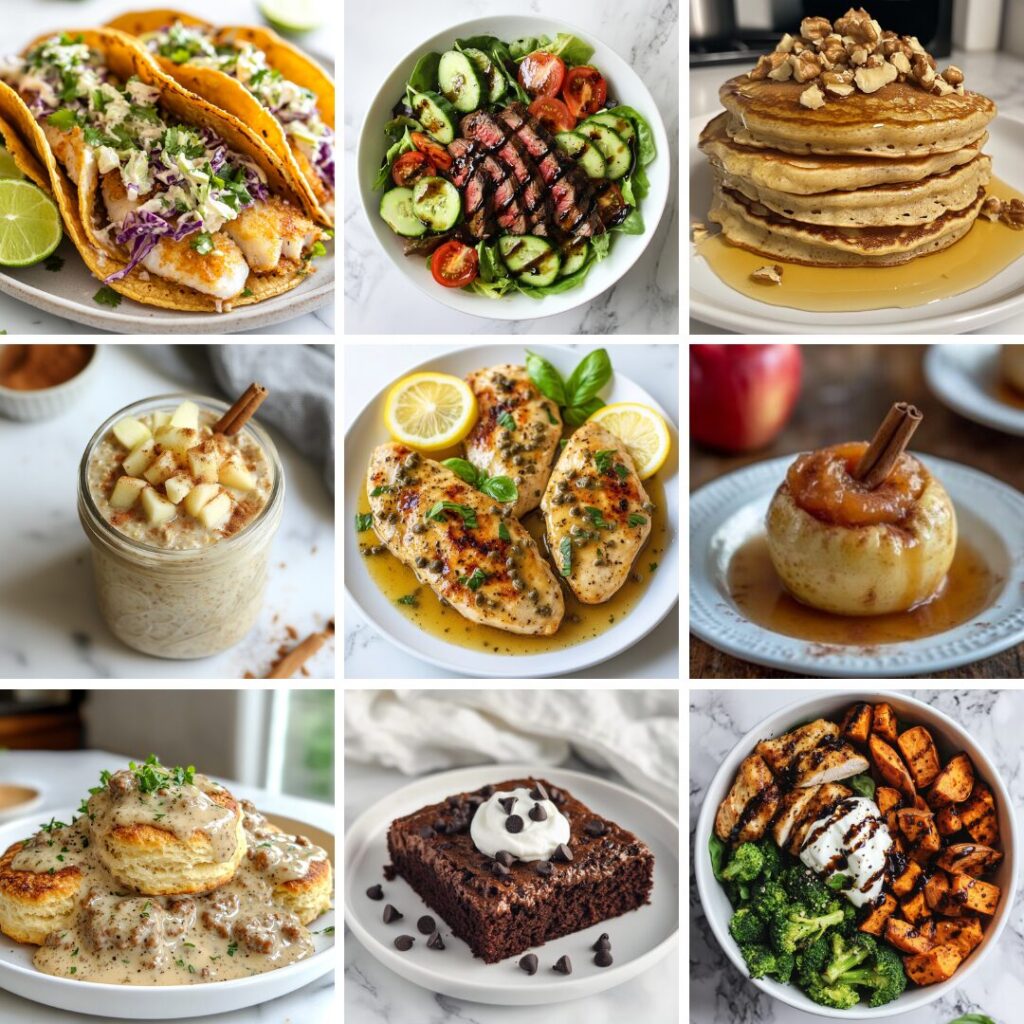 2025 WW Weekly Meal Plan Using New Zero Point Foods