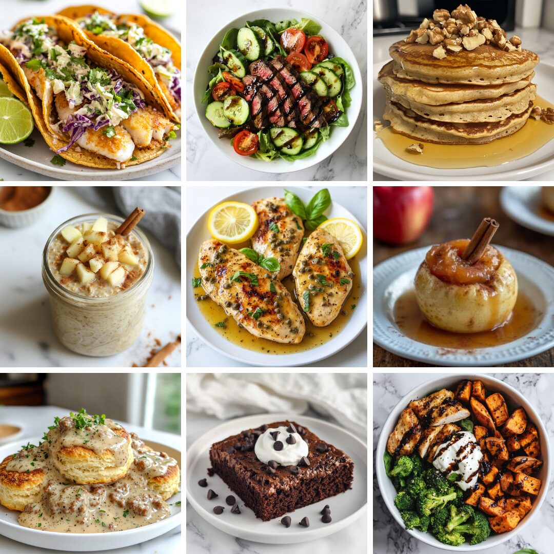 2025 WW Weekly Meal Plan Using New Zero Point Foods