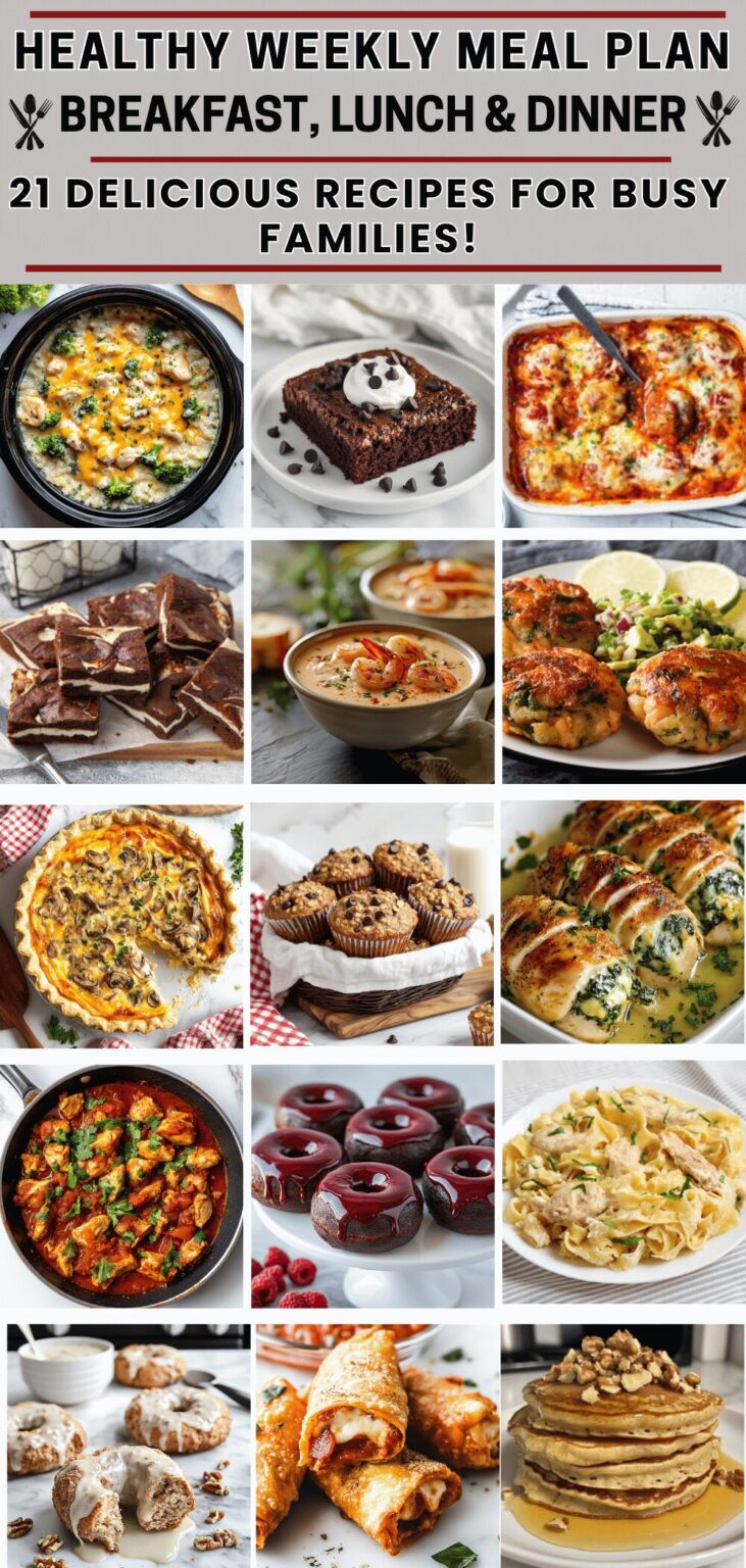 Healthy Weekly Meal Plan for Busy Families | Easy Meals & Tips