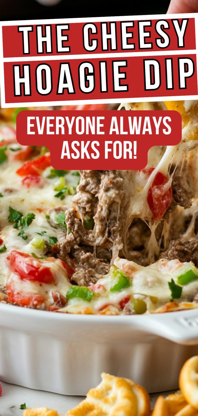 Cheesesteak Hoagie Dip – Hot Party Appetizer for Summer BBQs & Memorial Day