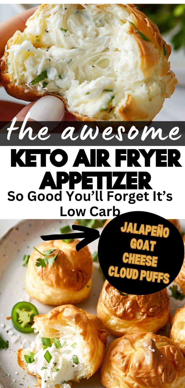 Air Fryer Goat Cheese Cloud Puffs – Easy Keto Appetizer