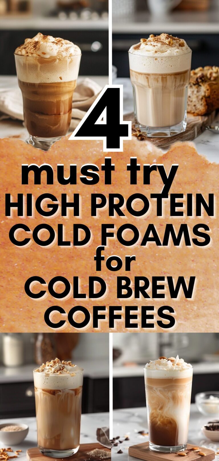 High Protein Cold Foam Recipes for Cold Brew Coffee